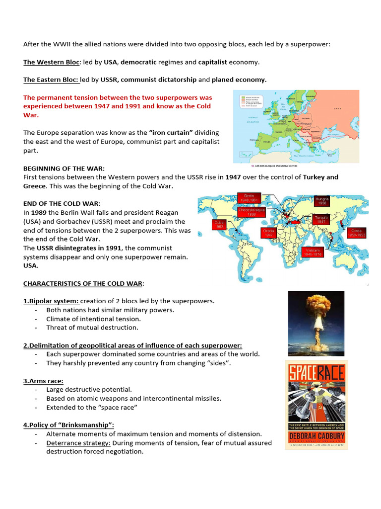 apuntes historia | PDF | Cold War | Korean War