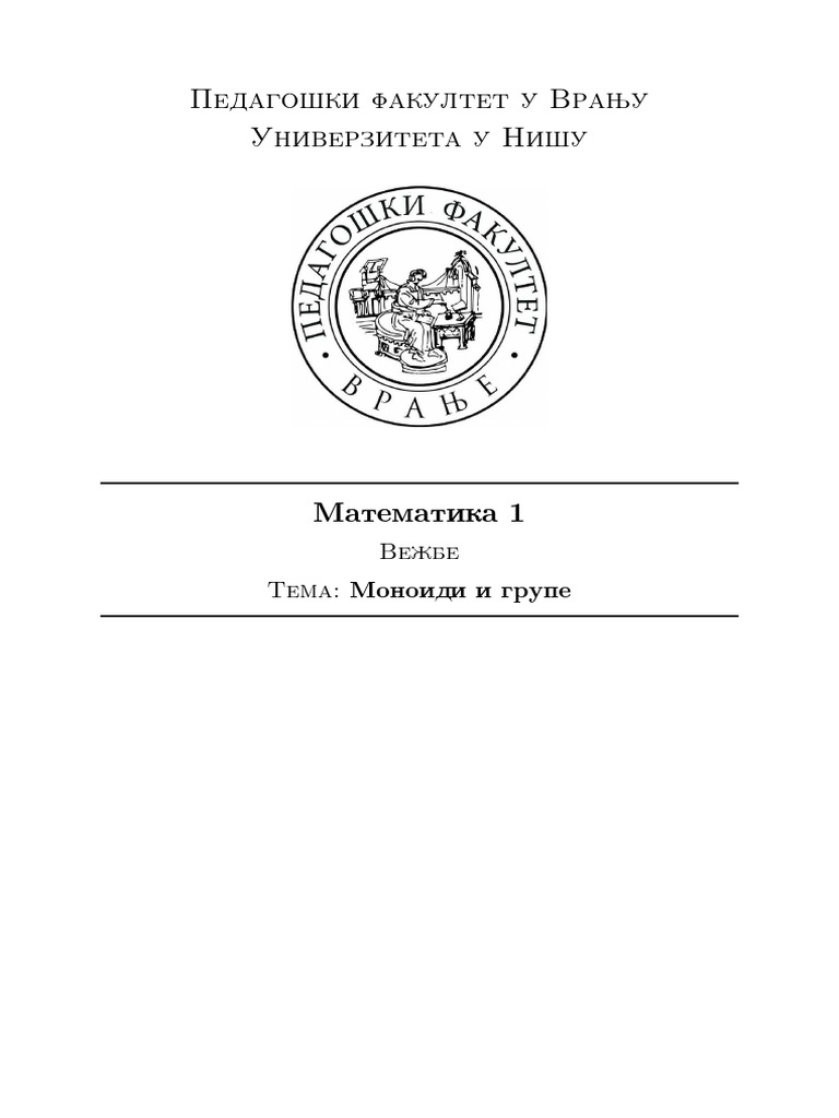 06 - Monoidi i grupe | PDF