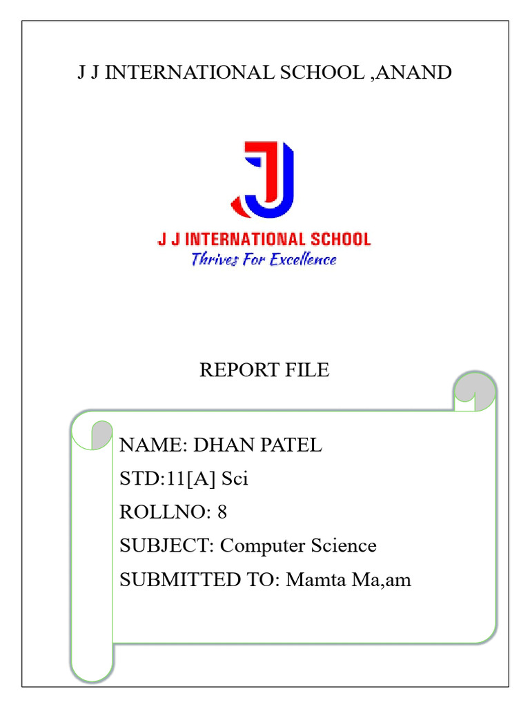 JJ_INTERNATIONAL_SCHOOL[1] | PDF | Computing | Software Engineering