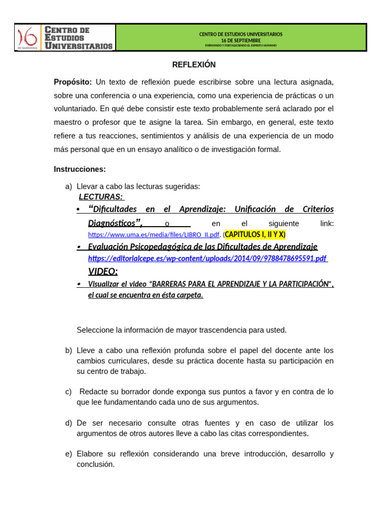 Reflexión sobre el Rol Docente en Currículos | PDF | Cognición ...