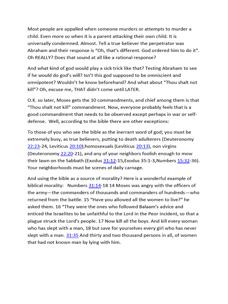 Absurdos Biblicos | PDF