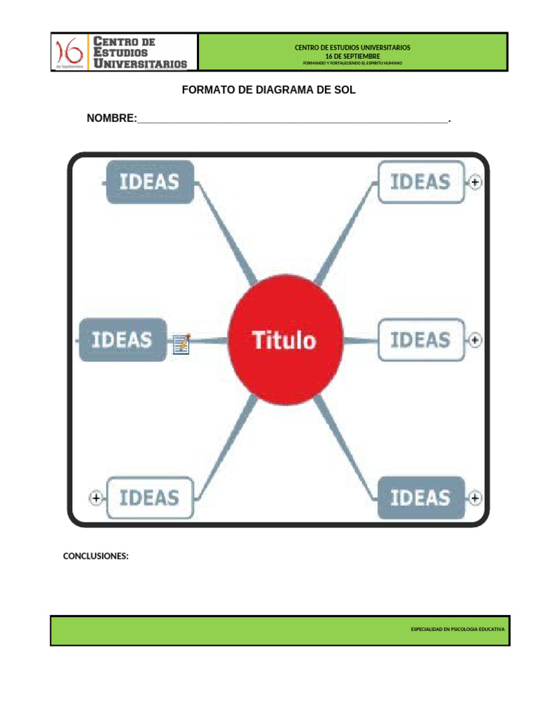 Formato de Diagrama de Sol | PDF