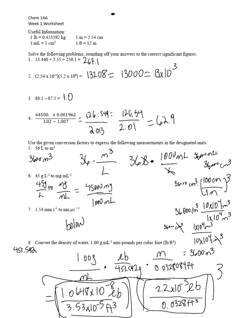 14A Worksheet 1 | PDF
