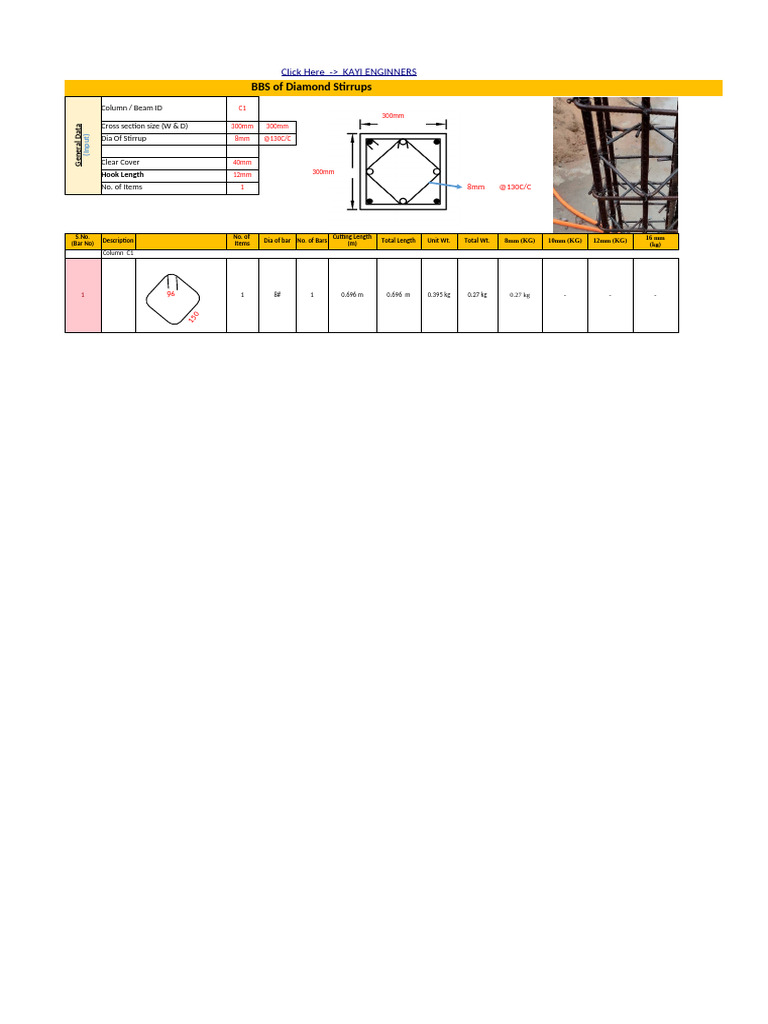Diamond Stirrups Specifications Guide | PDF