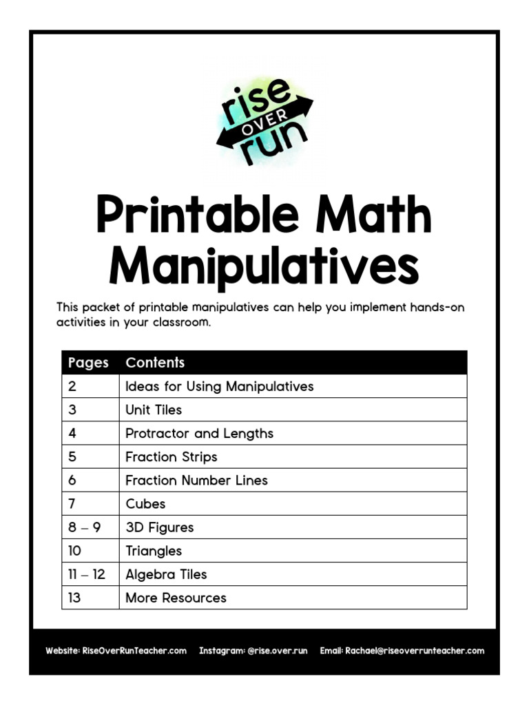 Manipulative s | PDF | Area | Multiplication
