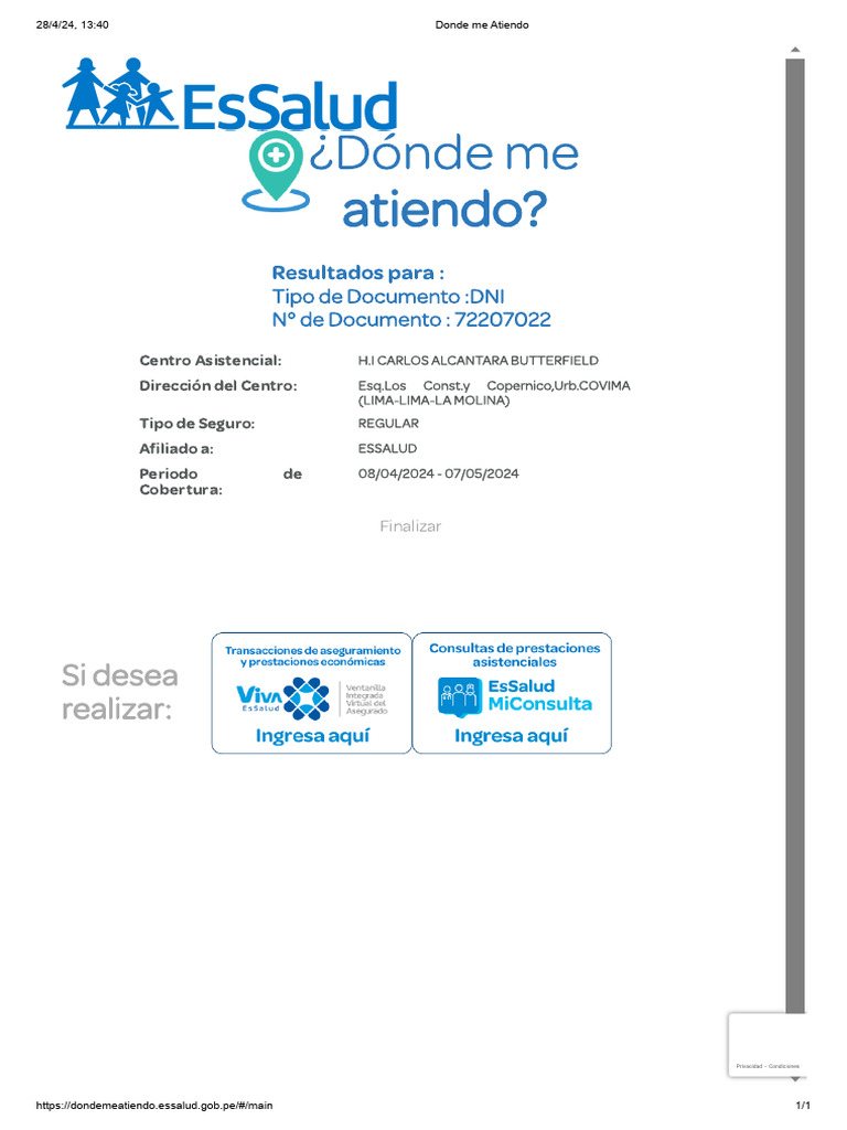 Donde Me Atiendo | PDF