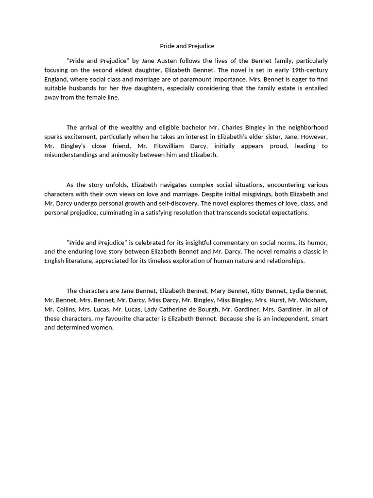 Pride and Prejudice | PDF