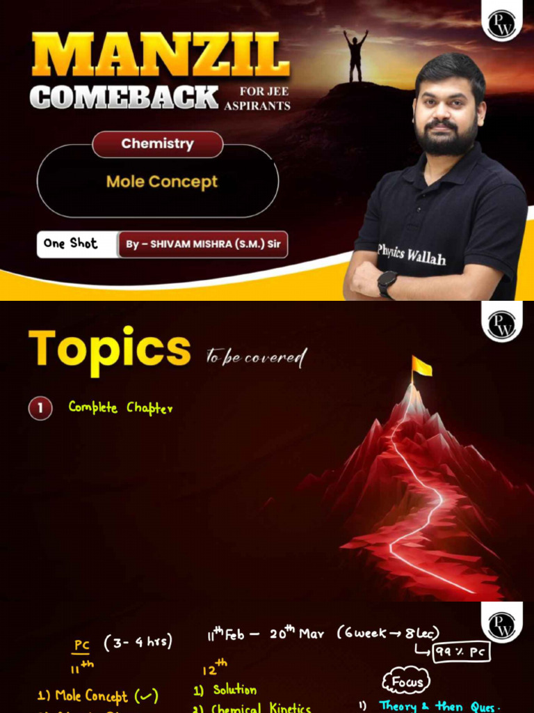 Mole Concept Class Notes Pdf