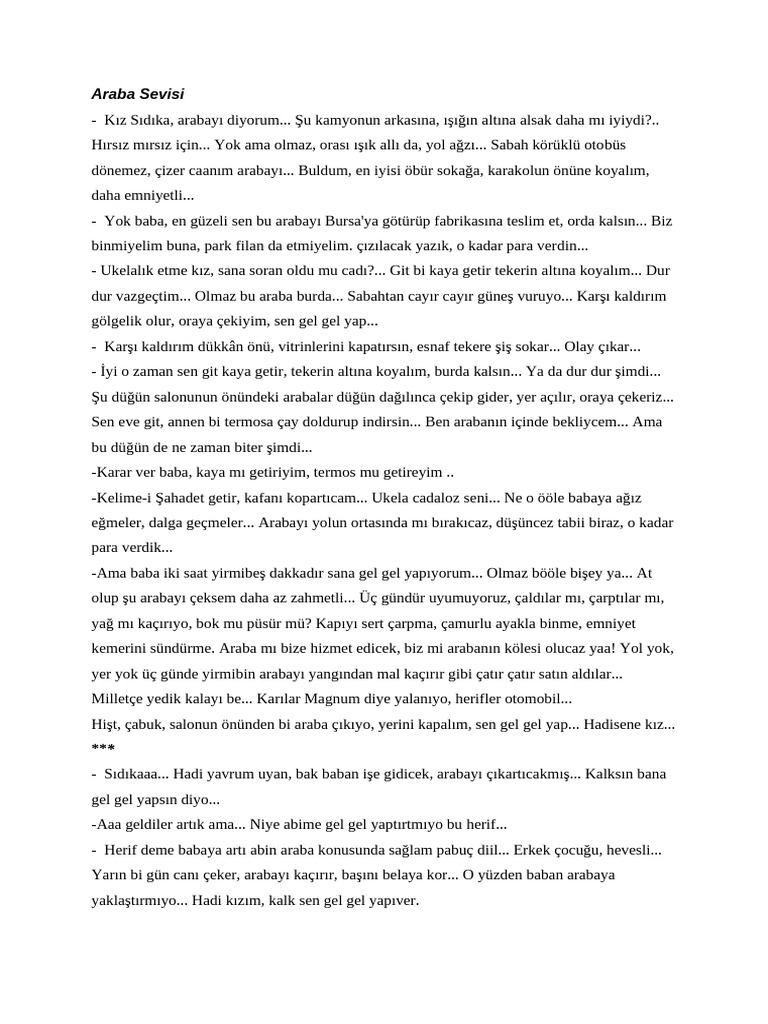 Araba Sevisi | PDF
