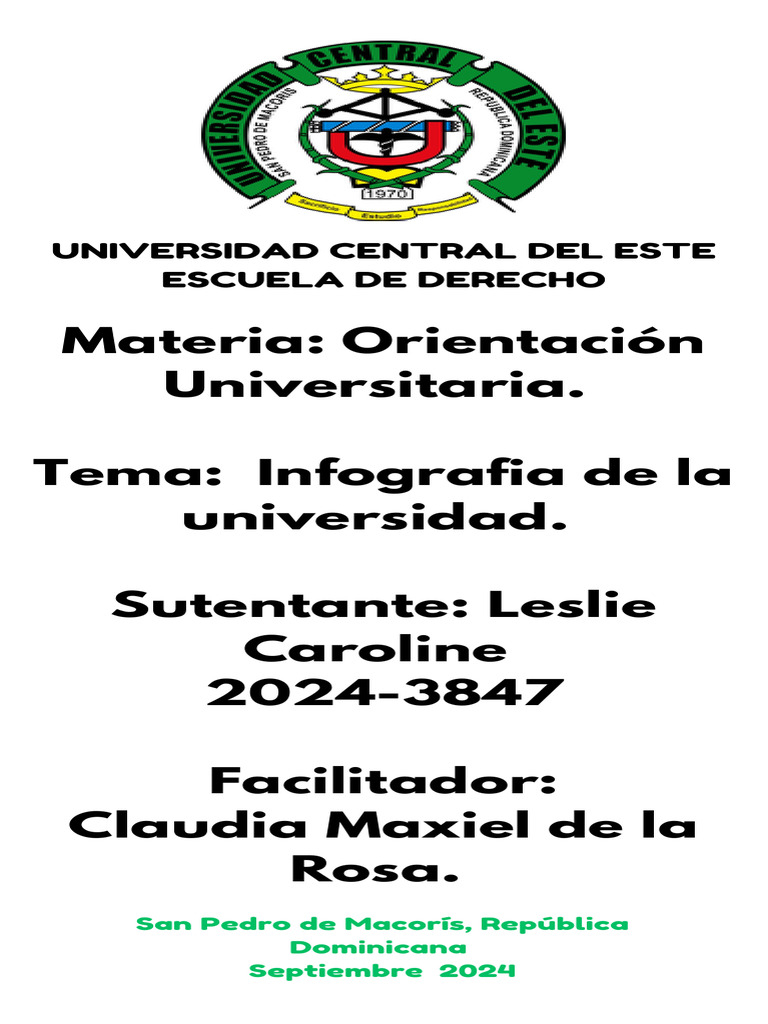 Infografia de La UCE | PDF | Universidad | Sustentabilidad