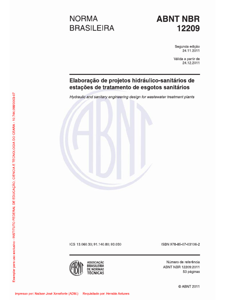 NBR 12209-2011 | PDF