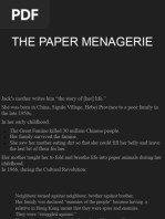 The Paper Menagerie | PDF