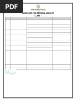 DPS Book List 2025-26 | PDF | Textbook | Books
