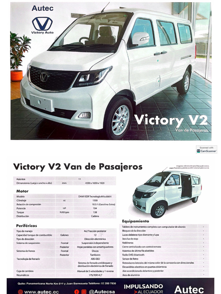 Ficha Técnica VICTORY V2 | PDF