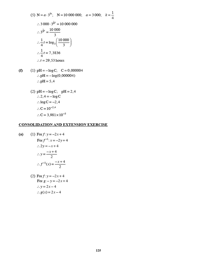 CHPT 2 Ex C&E Inverse | PDF