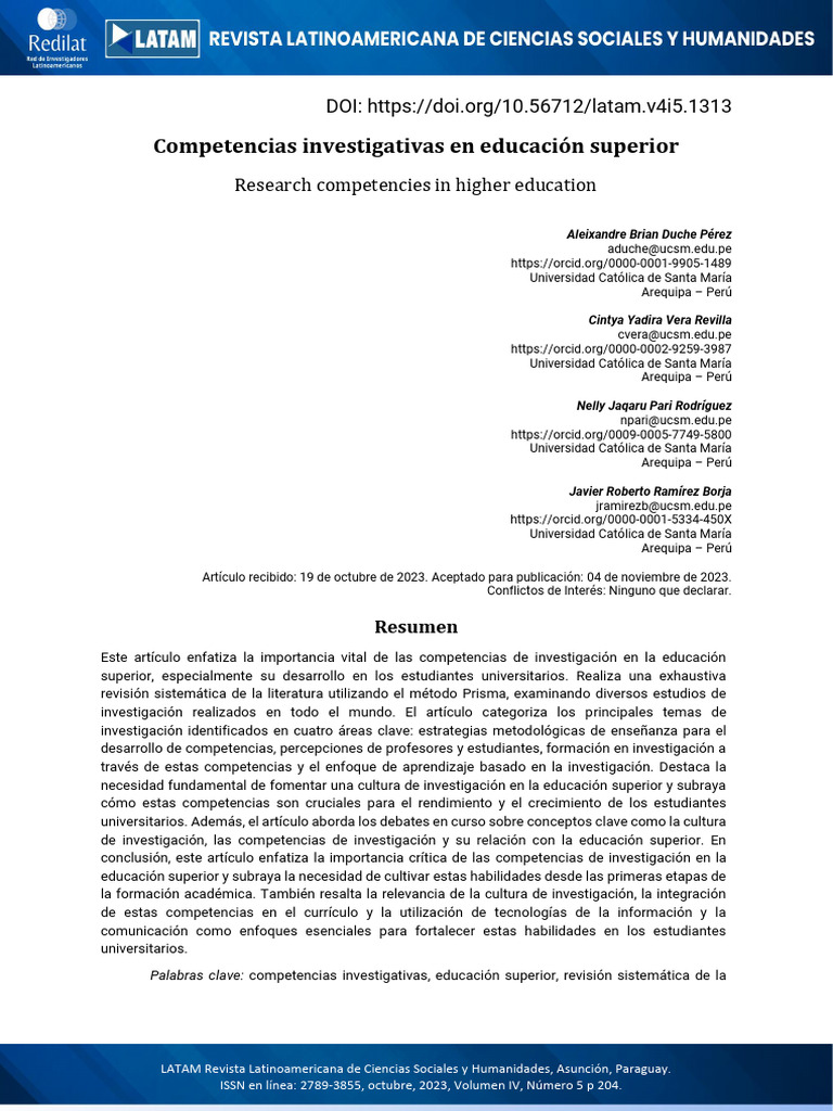 Competencias_investigativas_en_educacion_superior_ | PDF | Plan de estudios | Enseñando