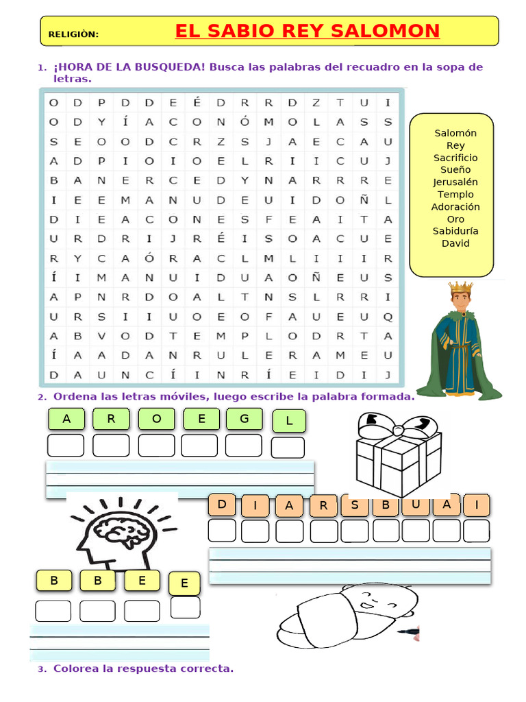 Religion El Sabio Rey Salomon | PDF | Solomons | David