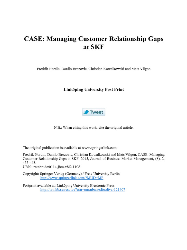 Case - SKF | PDF