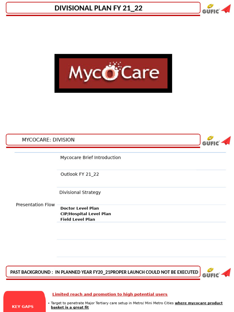 Division Plan Mycocare - FY21 - 22 | PDF | Return On Investment | Medical Specialties