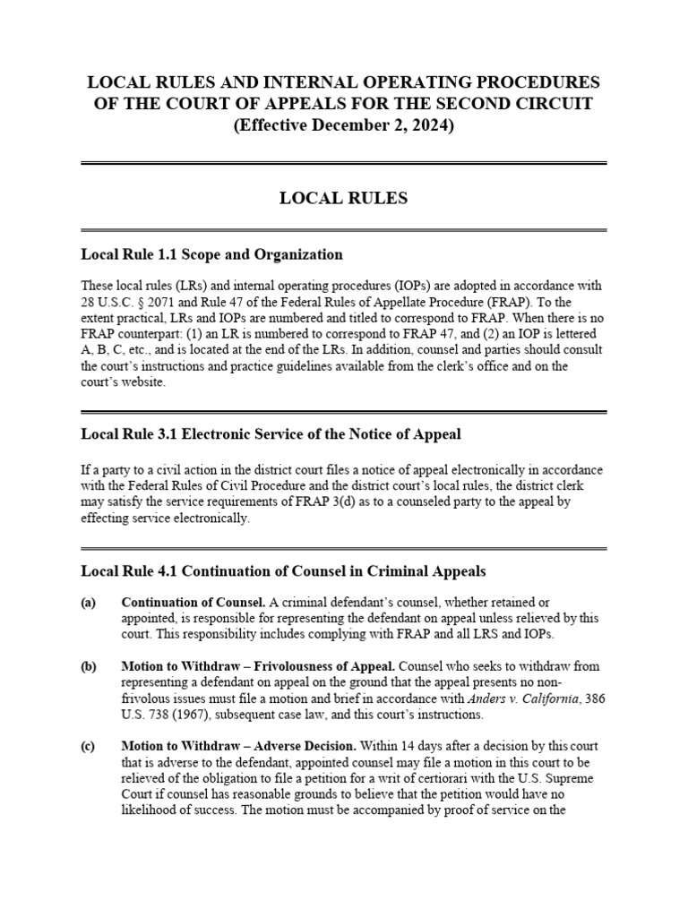 LRs IOCs Appendices Rev 2024 | PDF | Brief (Law) | Appeal