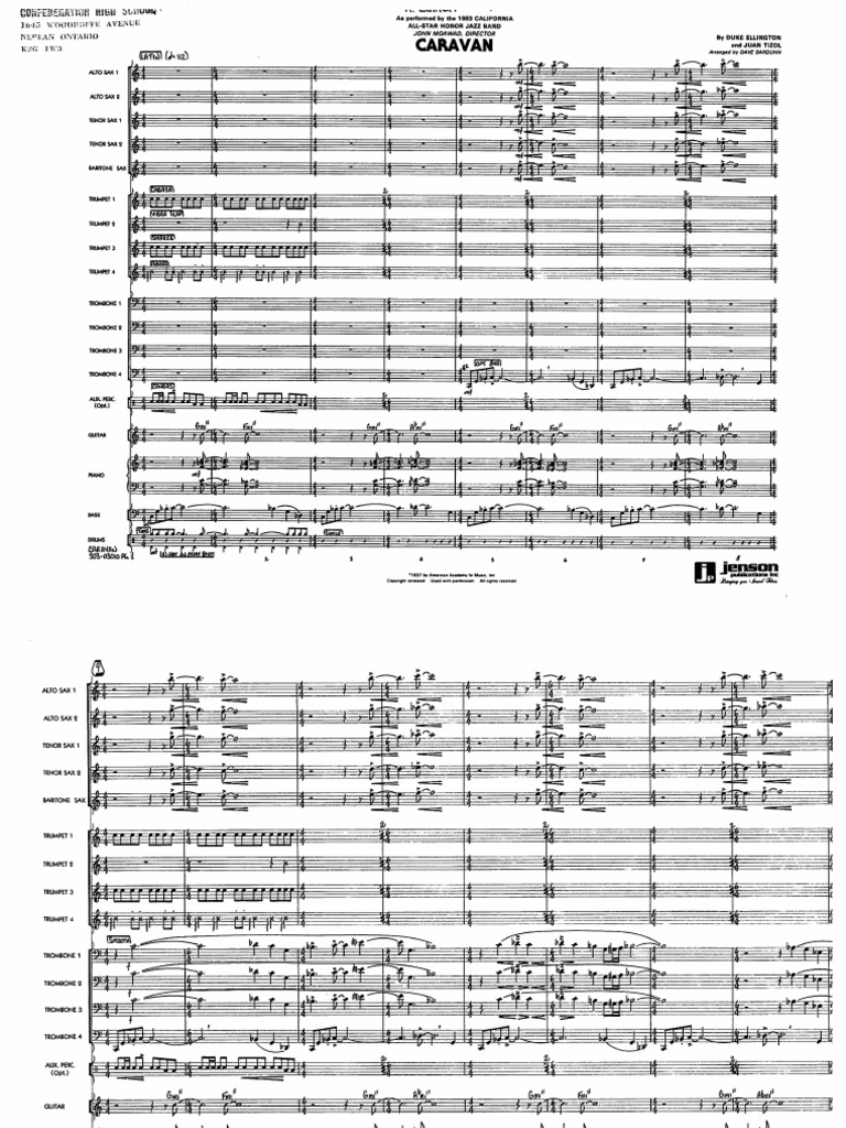 Caravan - Score | PDF