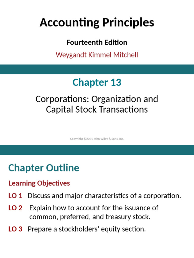 Corporations: Organization & Stock Accounting | PDF | Equity (Finance ...