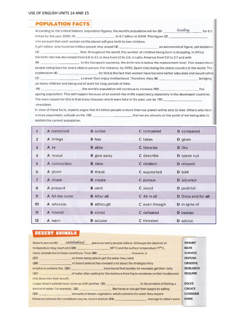 USE OF ENGLISH PART 2 | PDF