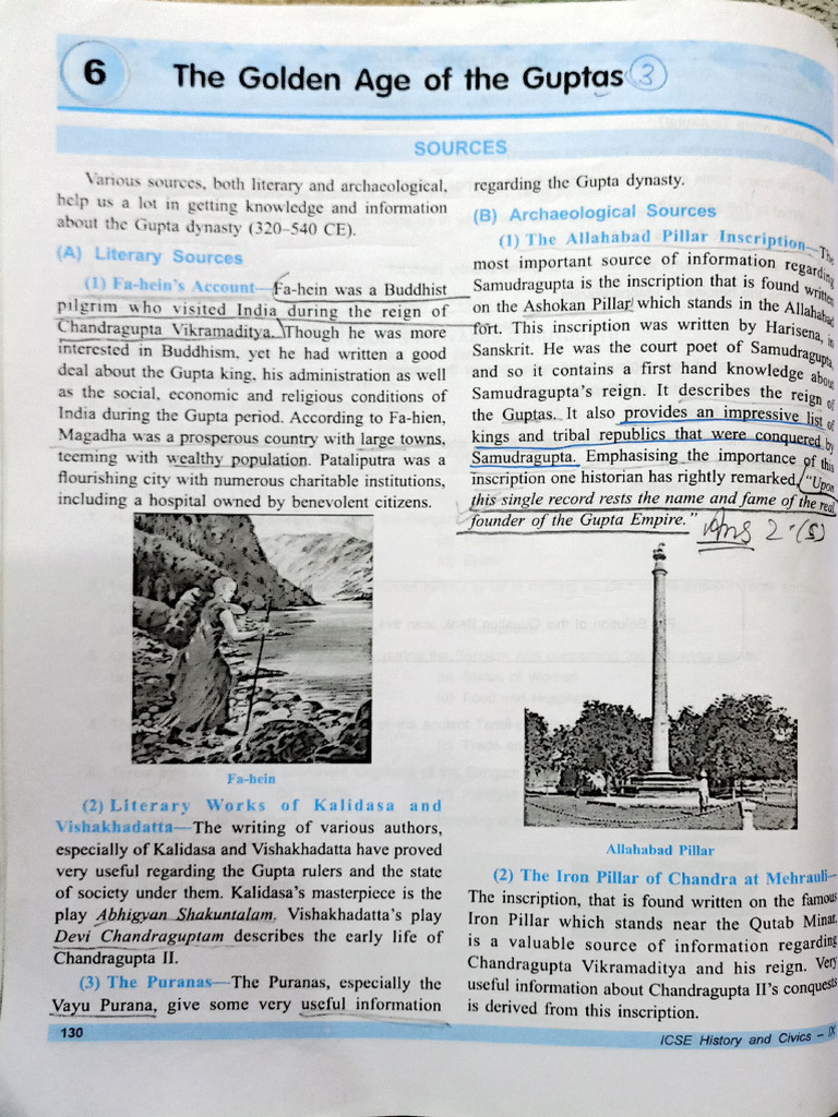 Gupta Dynasty: Sources and Achievements | PDF