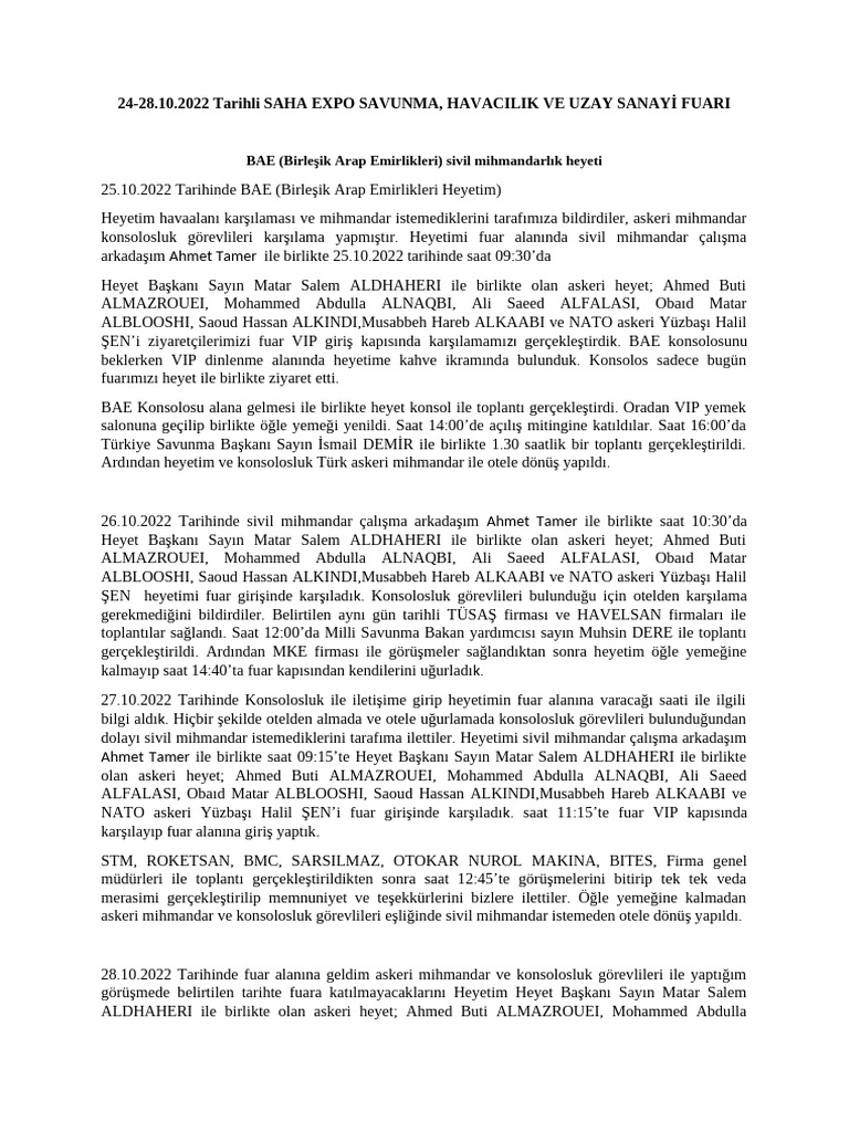 ÖRNEK HEYET RAPORU | PDF