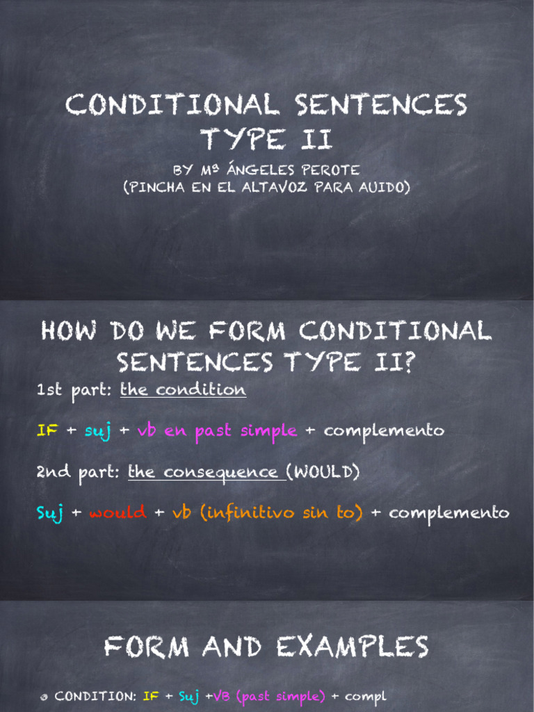 Conditional Sentences Type Ii | PDF