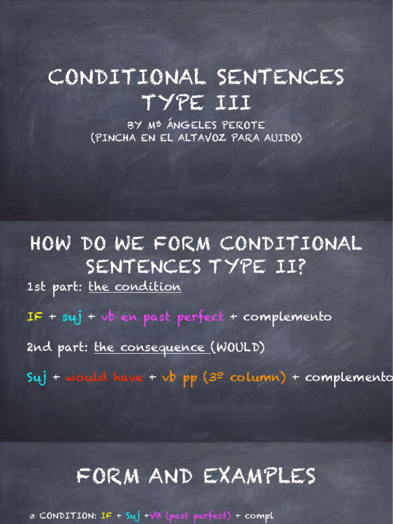CONDITIONAL SENTENCES TYPE III | PDF