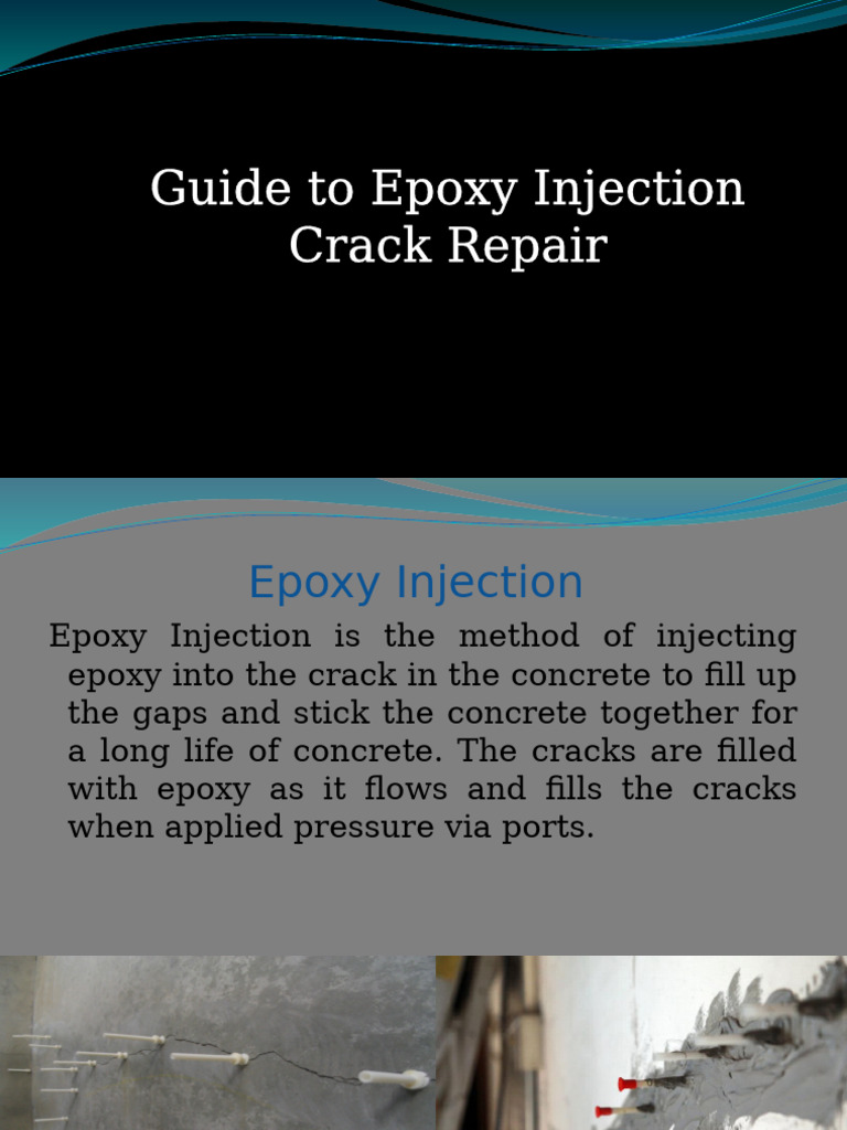 Epoxy Injection Crack Repair | PDF | Epoxy | Secondary Sector Of The ...