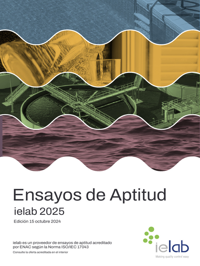 Ielab Catalogo Ensayos de Aptitud 2025 | PDF | Agua | Rieles