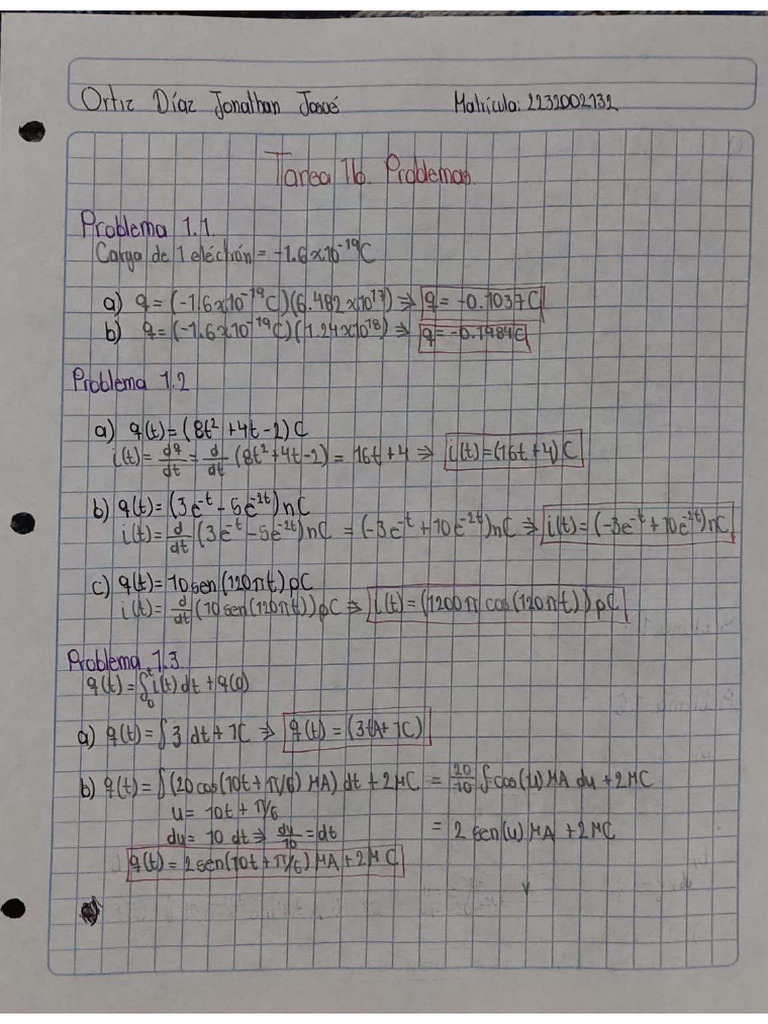 Tarea 1B - Problemas | PDF