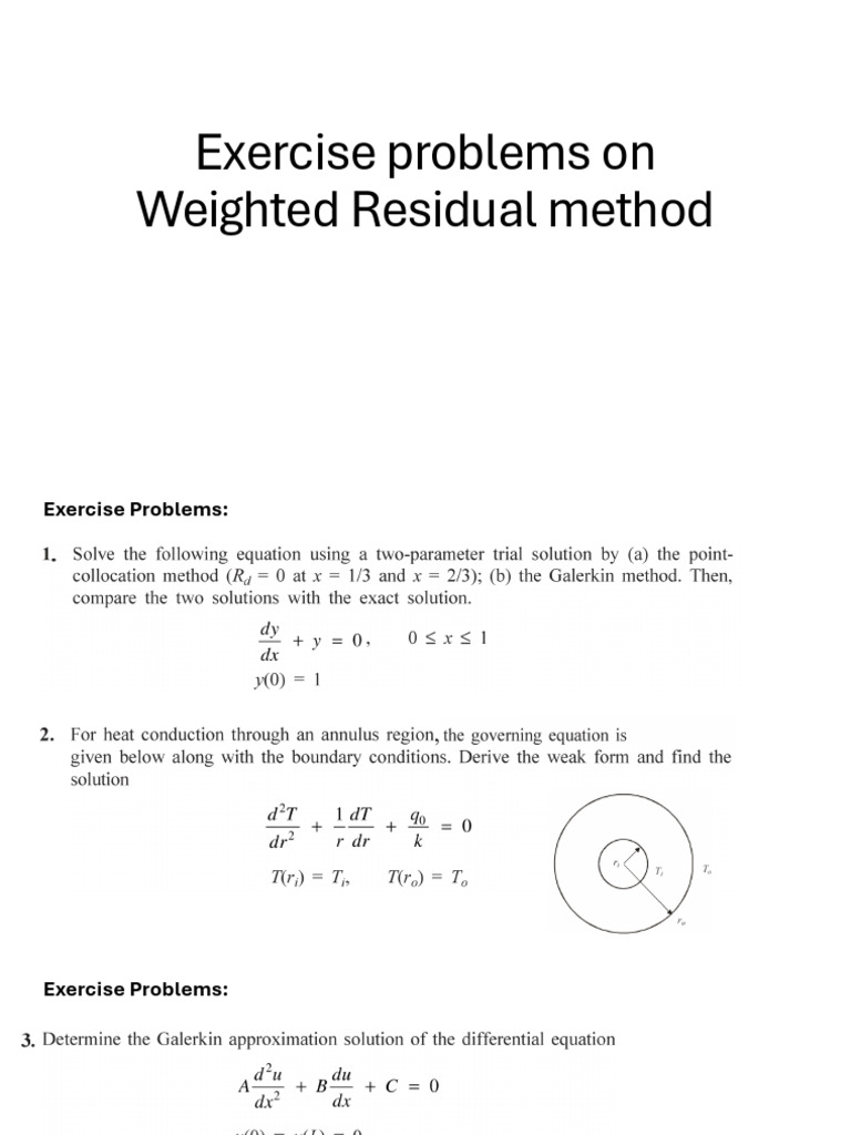 19-Weighted Residual Formulation and Weak Formulation-15-02 | PDF