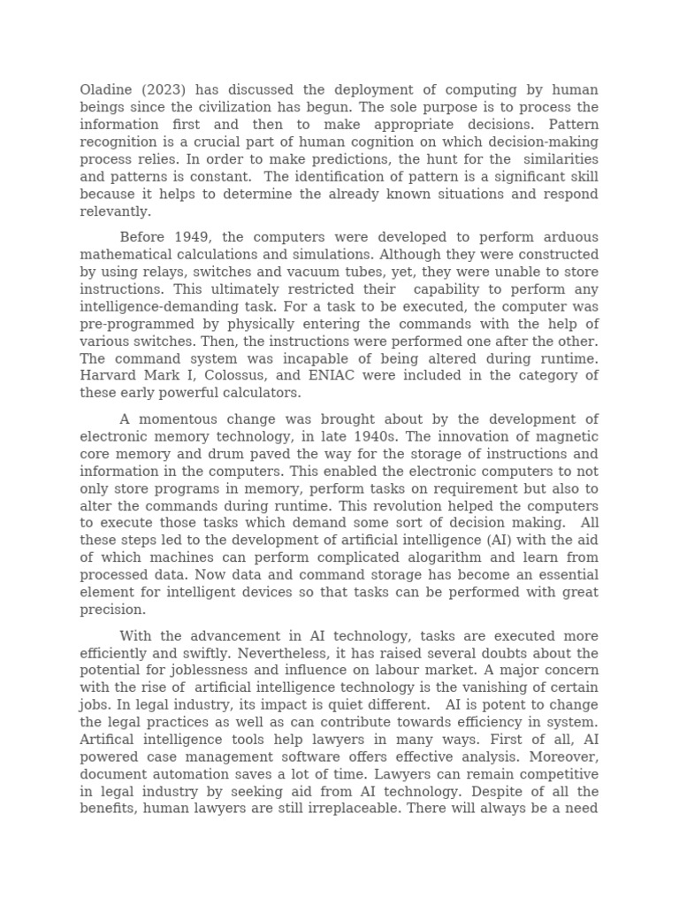 AI and LAW | PDF | Artificial Intelligence | Intelligence (AI) & Semantics