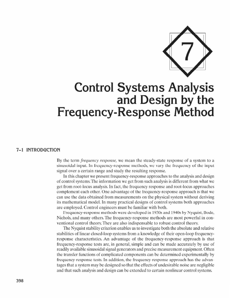 Harmonic Response For First Order System | PDF
