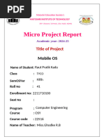 Micro Project Format | PDF | Educational Stages
