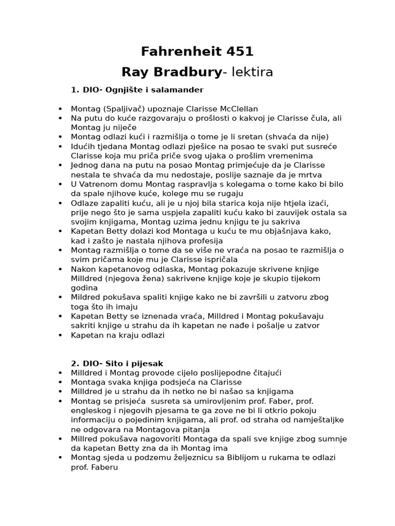 Fahrenheit 451 - Kronološki | PDF