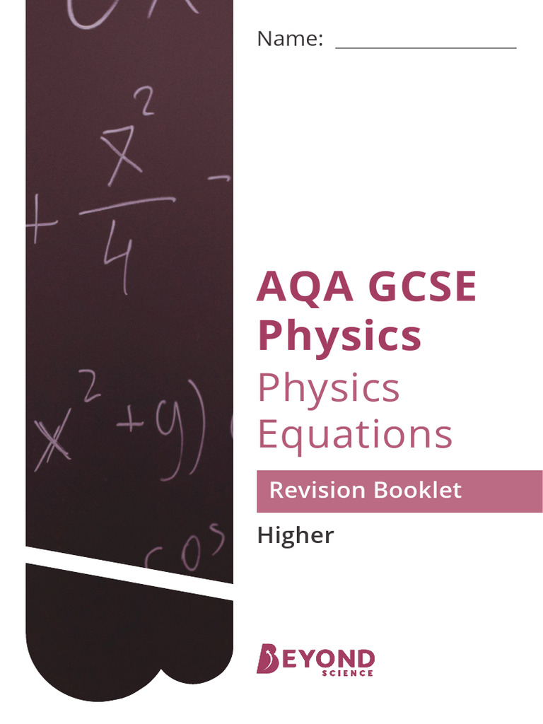Physics Equations Revision Booklet Higher (Single Pages) | PDF | Weight ...