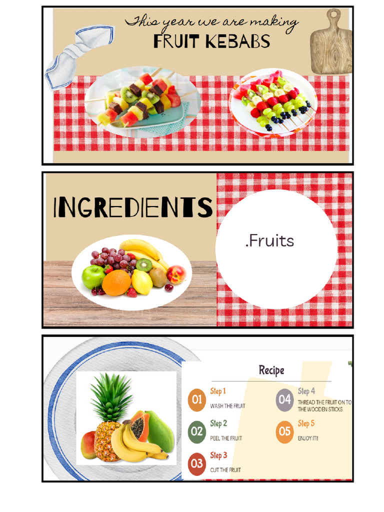 Fruit Kebab PDF | PDF