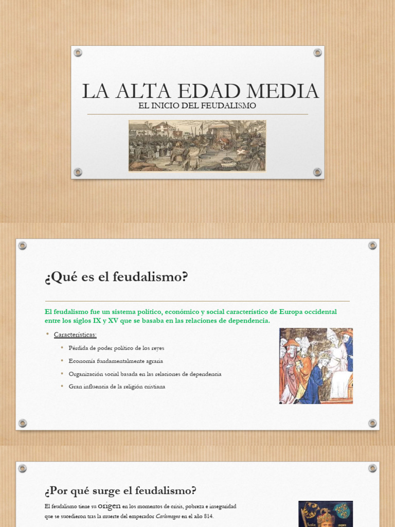 La Alta Edad Media | PDF | Feudalismo | Nobleza