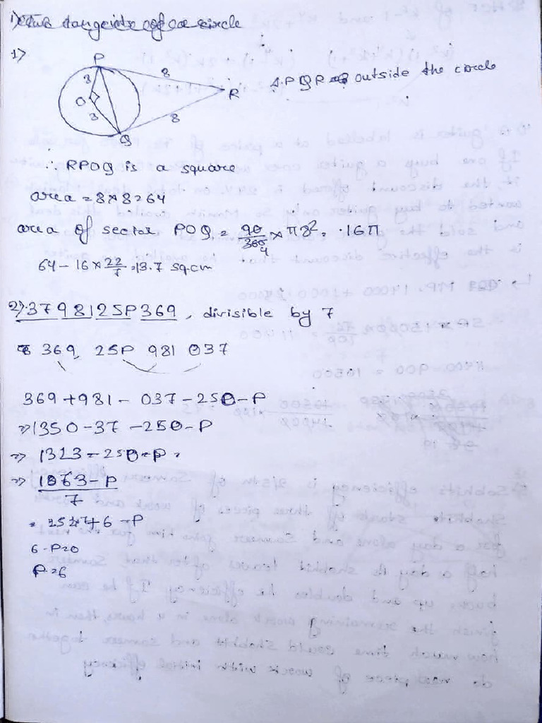 Math Note | PDF