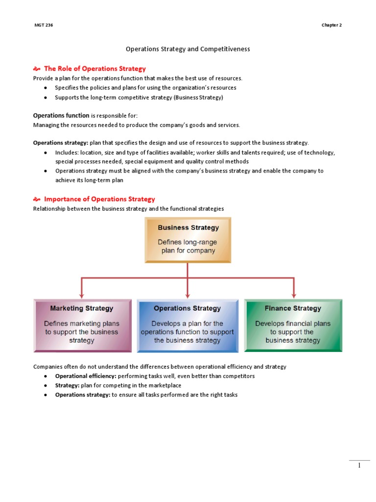 Operations Strategy for Competitive Edge | PDF | Strategic Management ...