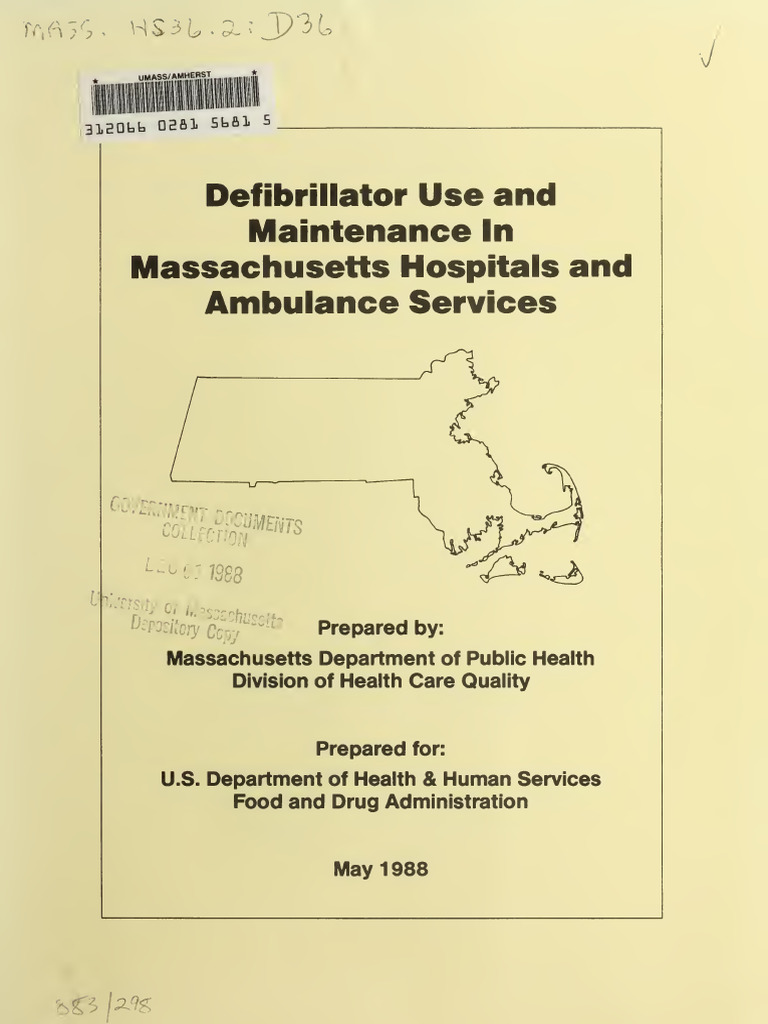 Defibrillator Maintenance in MA Hospitals | PDF | Cardiopulmonary ...