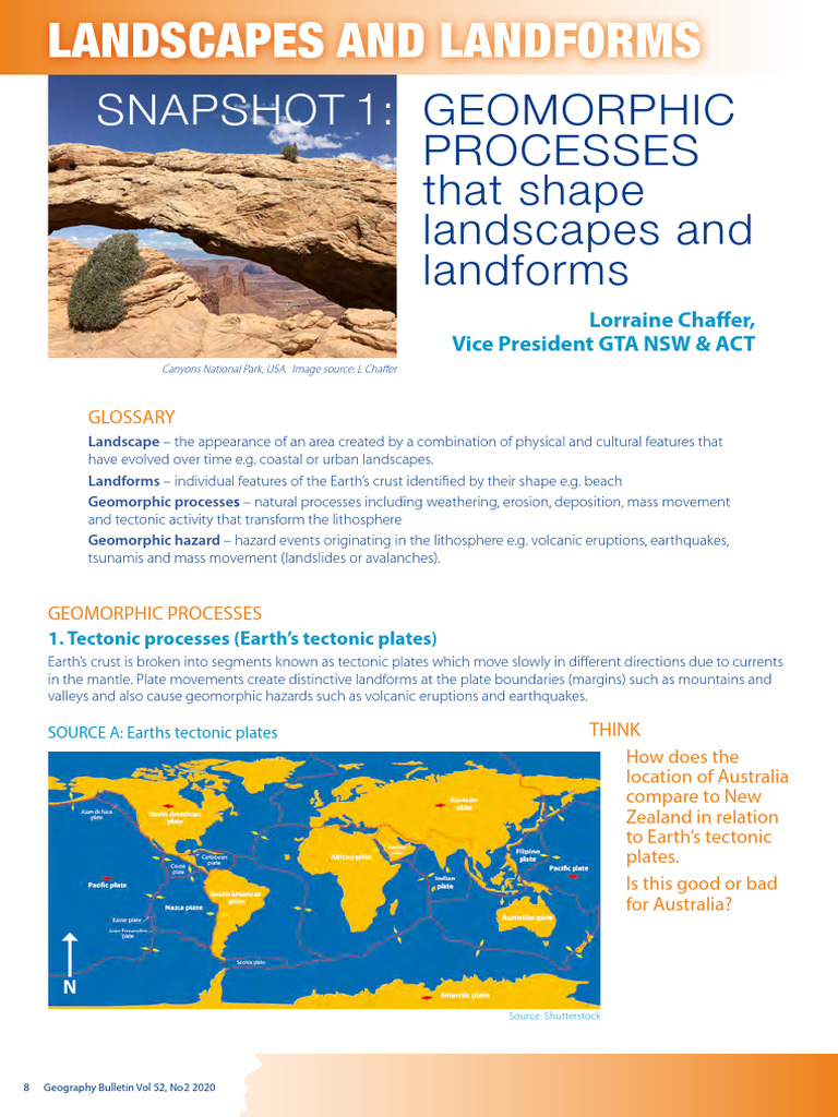 Landforms and Landscapes Snapshot | PDF | Plate Tectonics | Weathering