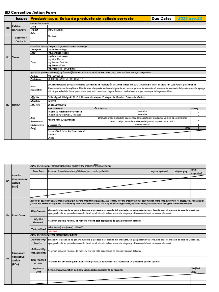 8D Summary (JAPS-) - Fusionado-1 | PDF
