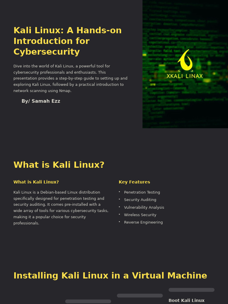 2 1kali Linux A Hands On Introduction For Cybersecurity | PDF ...