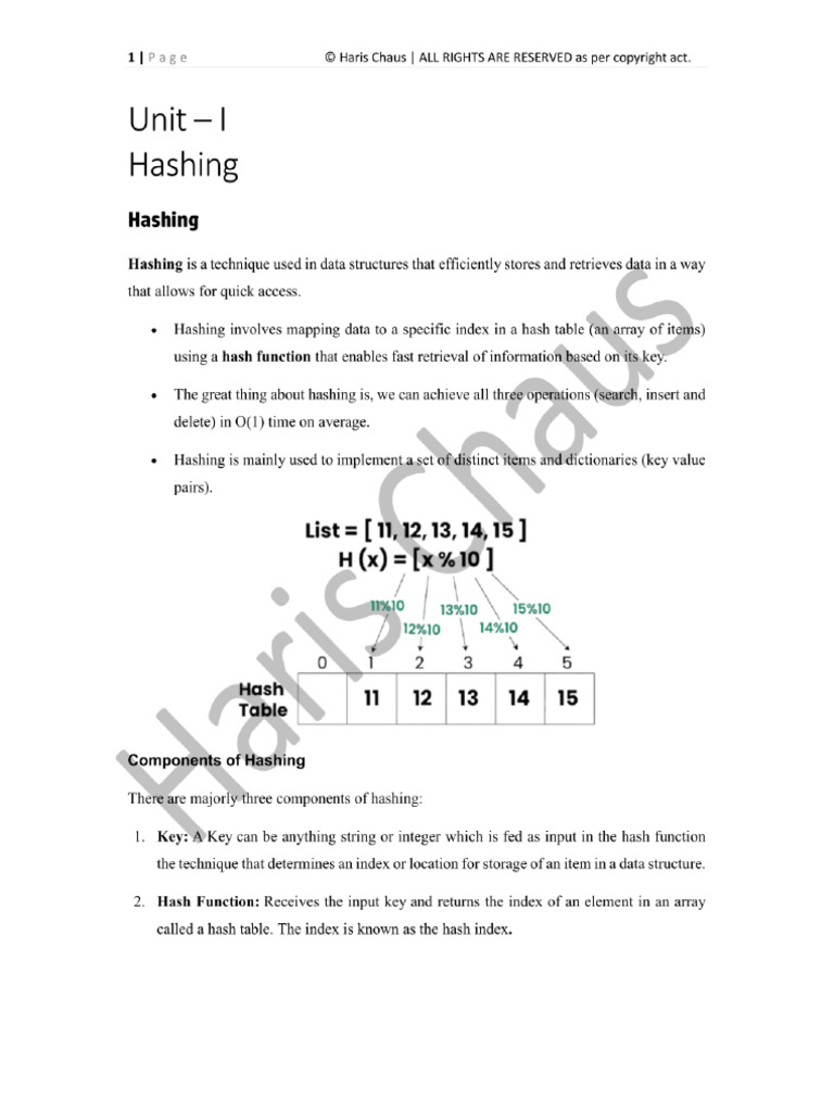DSA Unit 1 Notes | PDF
