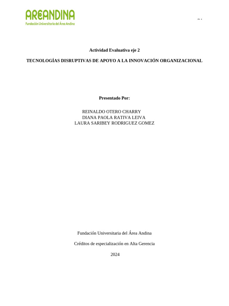Act. Evaluativa Eje 2 | PDF | Logística | Internet de las Cosas